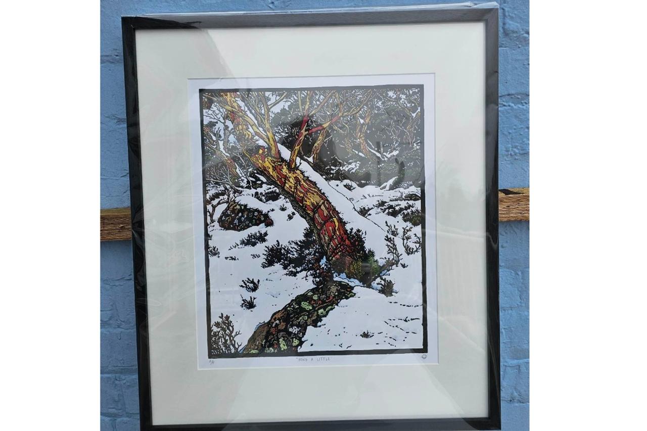 _**Bend a Little**_ **lino print by Peter Gouldthorpe** | Powered by ...
